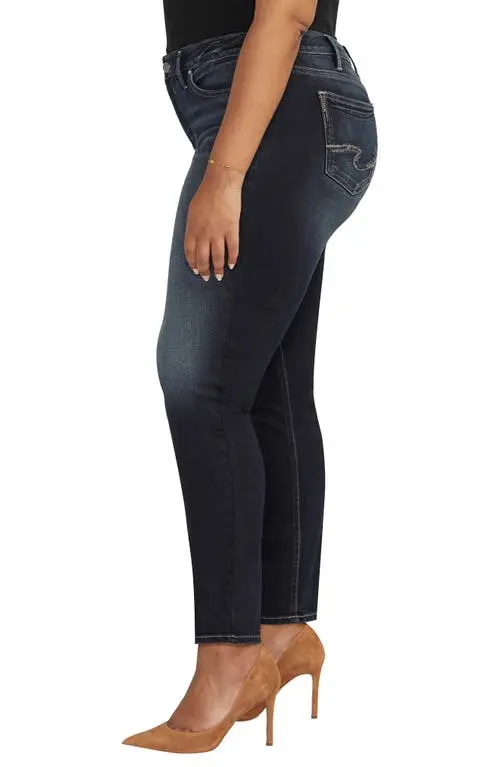 SILVER JEANS CO. Suki Curvy Fit Mid-rise Slim Straight Leg Jeans