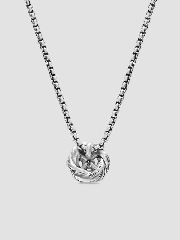 David Yurman Petite Infinity Pendant Necklace In Sterling Silver