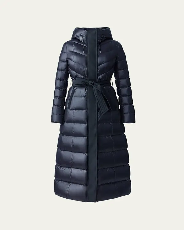 Mackage Calina Zip-front A-line Down Coat - Black