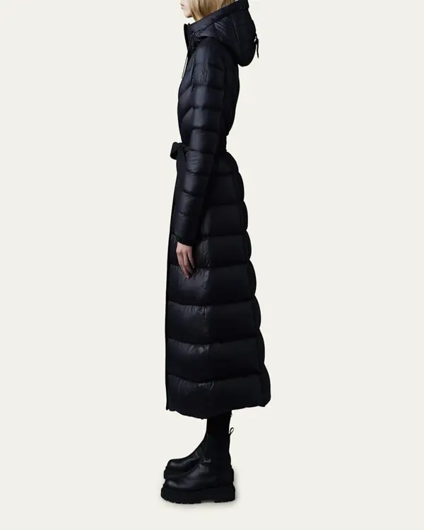 Mackage Calina Zip-front A-line Down Coat - Black