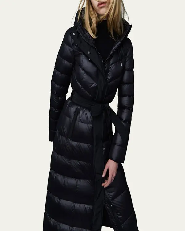 Mackage Calina Zip-front A-line Down Coat - Black