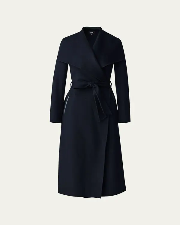 Mackage Mai Wool Wrap Coat - Black