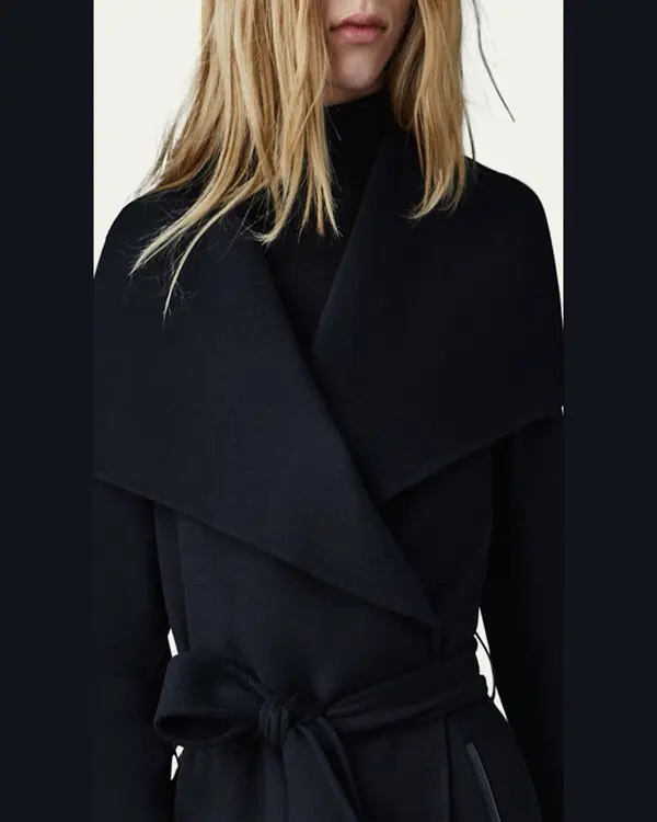 Mackage Mai Wool Wrap Coat - Black
