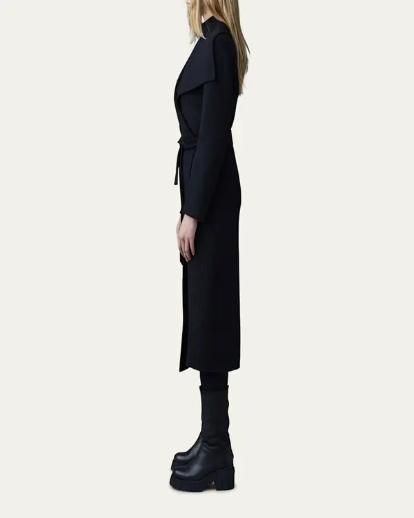 Mackage Mai Wool Wrap Coat - Black