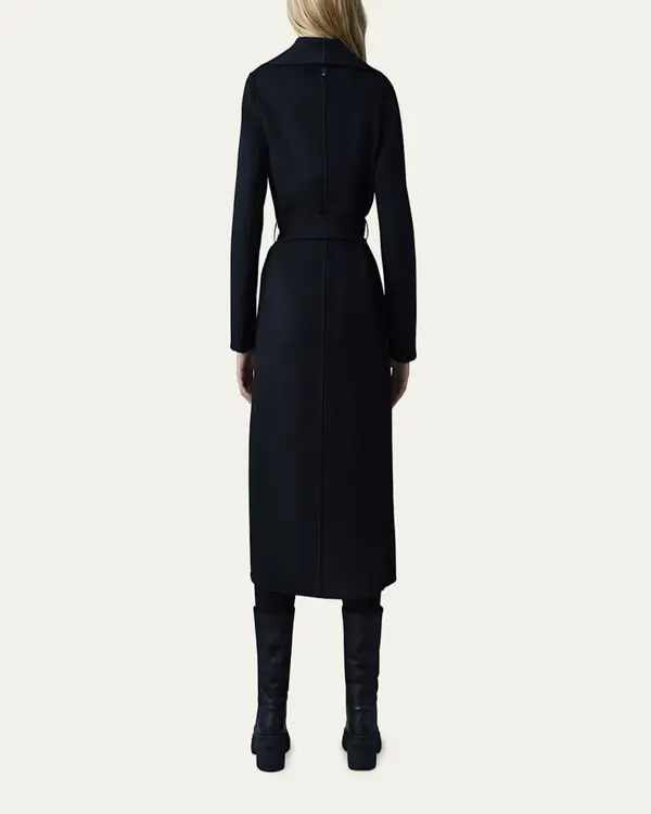 Mackage Mai Wool Wrap Coat - Black