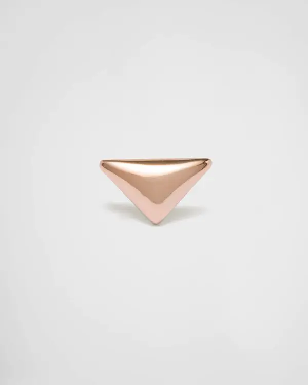 Prada Eternal Gold Nano Triangle Mono Earring - Rose Gold