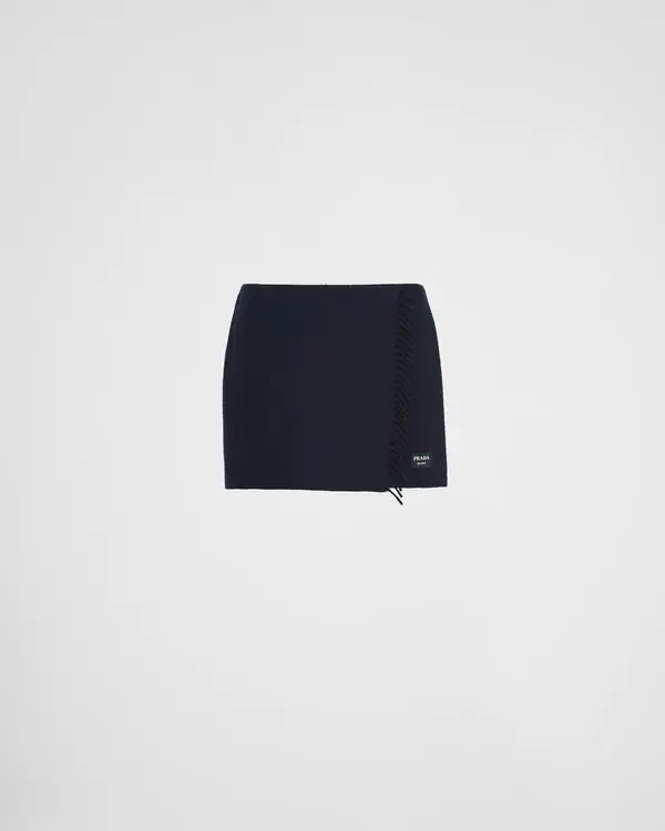 Prada Cashmere Mini Skirt