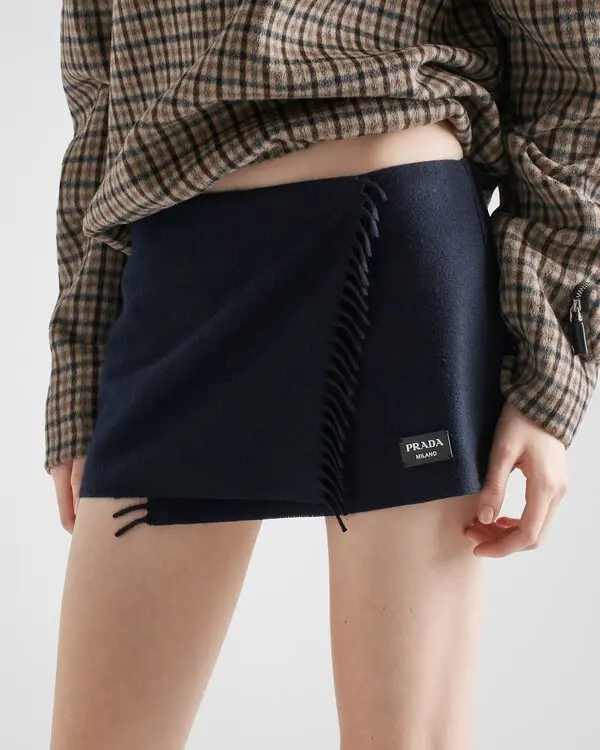 Prada Cashmere Mini Skirt