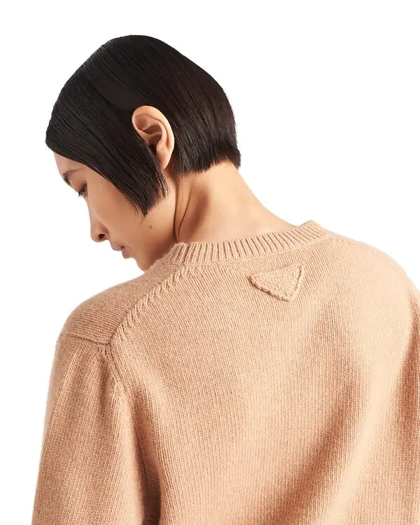 Prada Wool And Cashmere Crew-neck Sweater