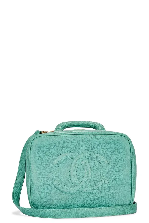 Chanel Caviar Timeless Vanity Bag - Turquoise