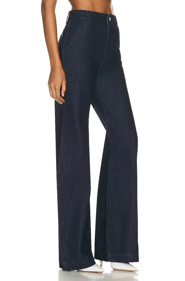 GRLFRND Camille High Rise Flared Trouser Jeans