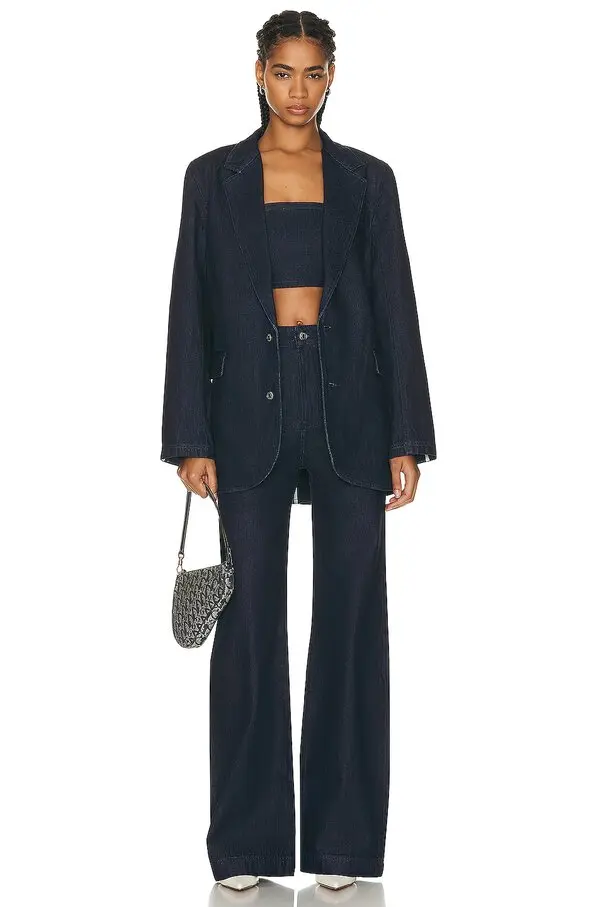 GRLFRND Camille High Rise Flared Trouser Jeans