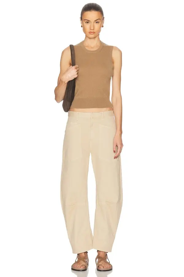 NILI LOTAN May Sweater Top - Tan