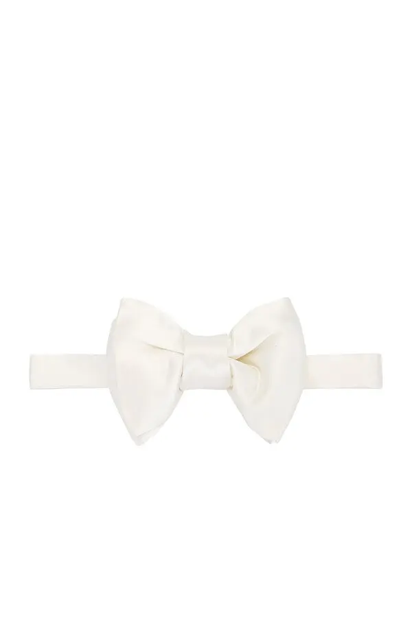 TOM FORD Satin Bow Tie - White
