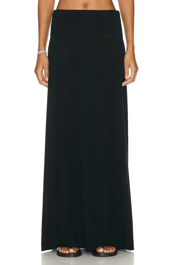 LESET Lauren Maxi Skirt - Black