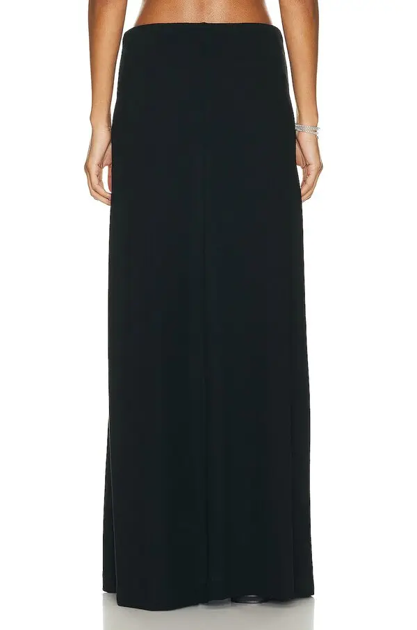 LESET Lauren High Waist Maxi Skirt - Black