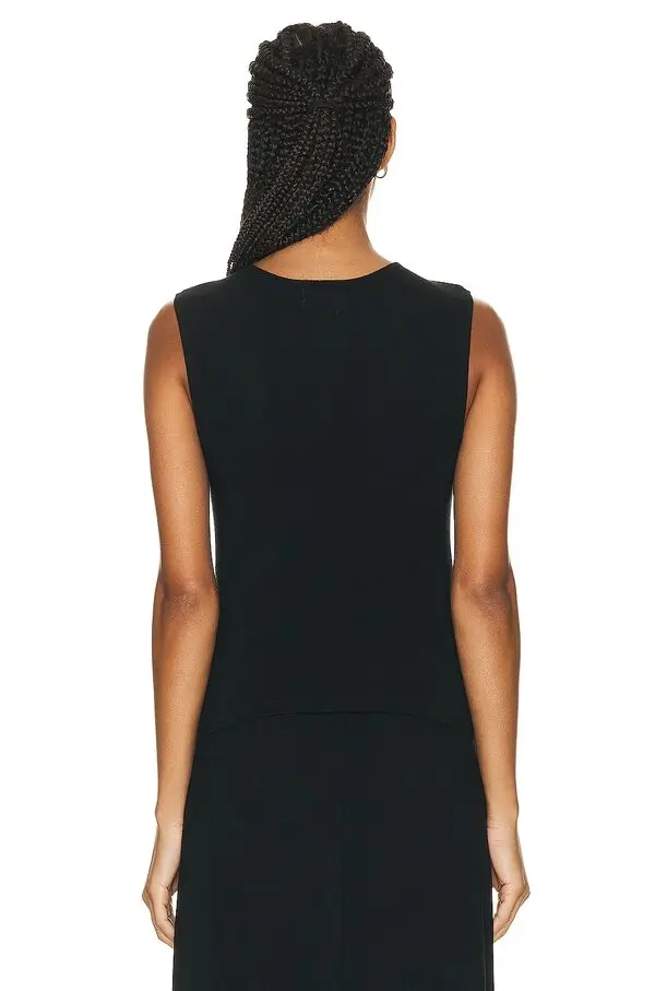 LESET Lauren Sleeveless Crewneck Top