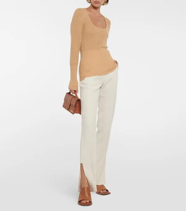 Jacquemus La Maille Dao Ribbed-knit Sweater - Beige