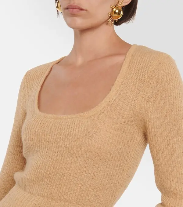 Jacquemus La Maille Dao Ribbed-knit Sweater - Beige