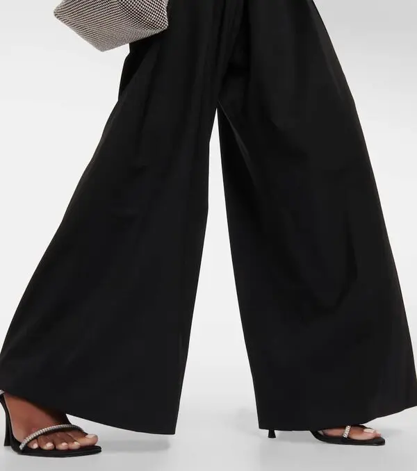 Giuseppe Di Morabito Wool-blend Wide-leg Pants