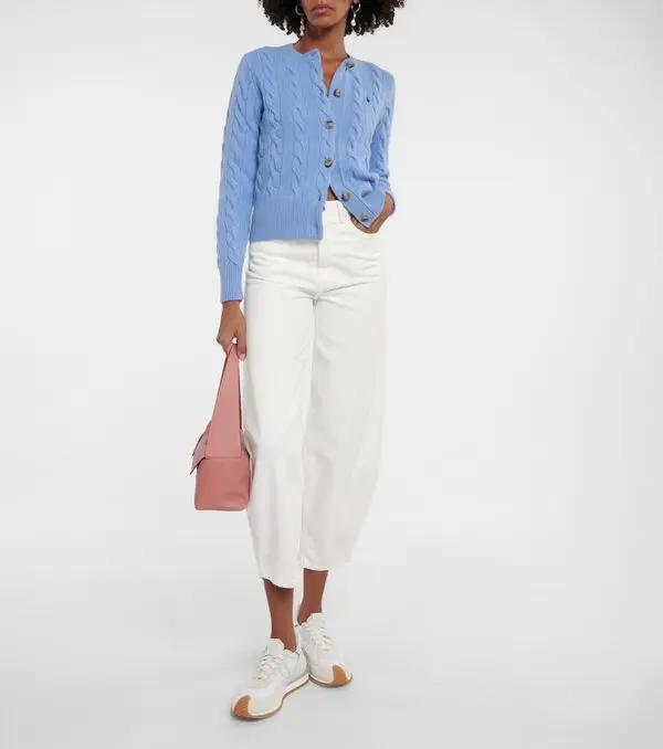 Polo Ralph Lauren Cable-knit Wool And Cashmere Cardigan