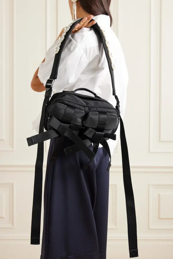 Simone Rocha Embellished Shell Belt Bag - Black