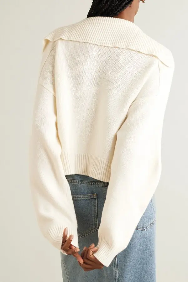 LOULOU STUDIO Net Sustain Aksi Wool And Cashmere-blend Sweater