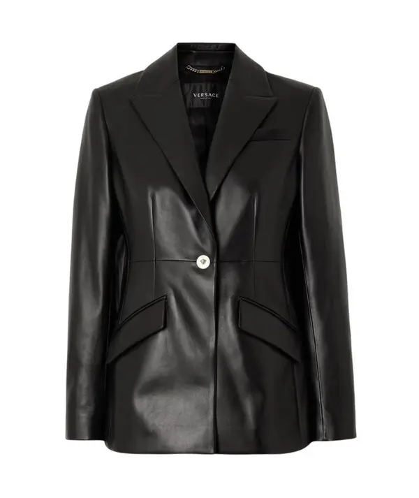 Versace Icons Leather Blazer