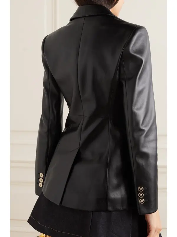 Versace Icons Leather Blazer