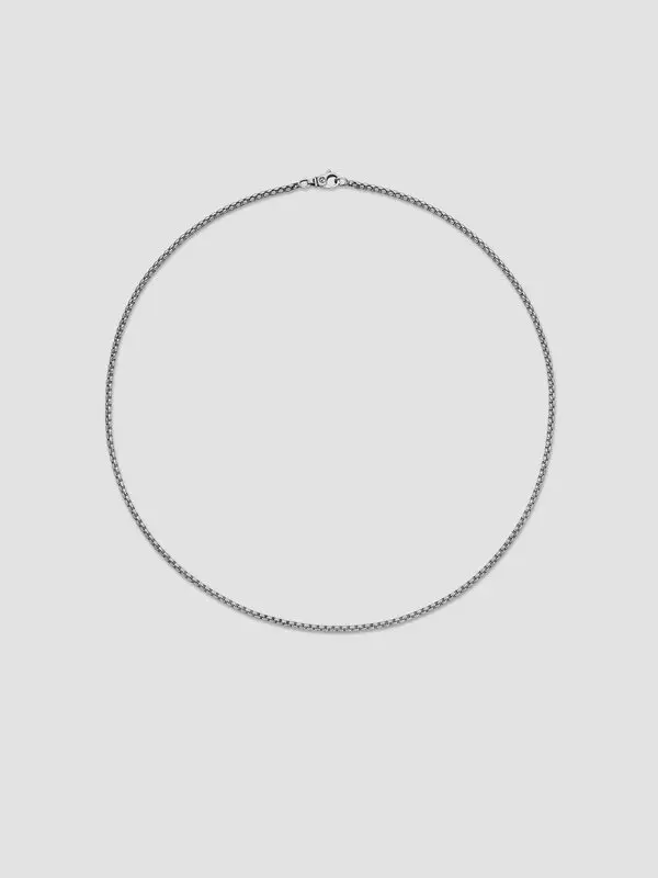 David Yurman Box Chain Necklace In 2.7mm
