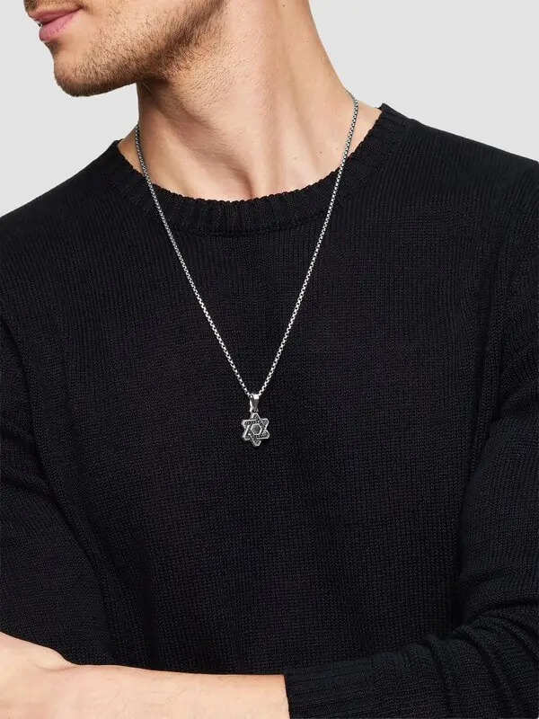 David Yurman Deco Star Of David Pendant In Sterling Silver