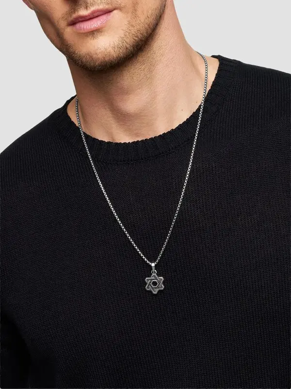 David Yurman Deco Star Of David Pendant In Sterling Silver