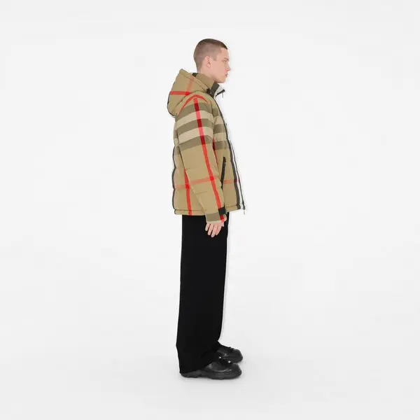 Burberry Reversible Check Puffer Jacket - Archive Beige