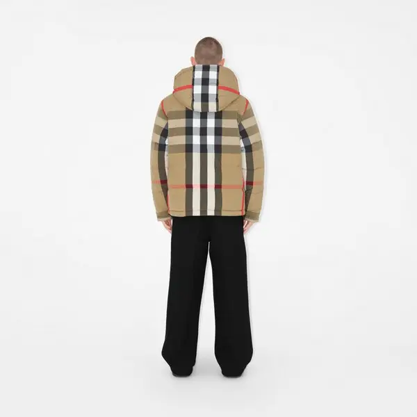 Burberry Reversible Check Puffer Jacket - Archive Beige