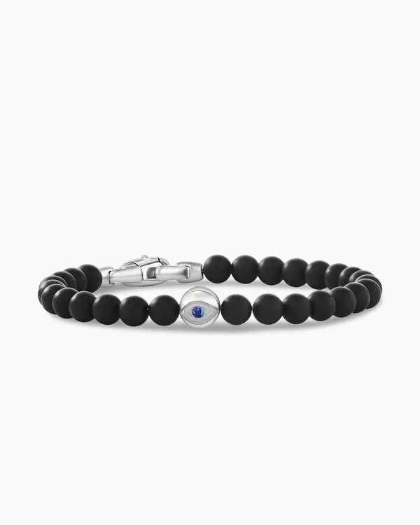 David Yurman Spiritual Beads Evil Eye Bracelet - Black Onyx