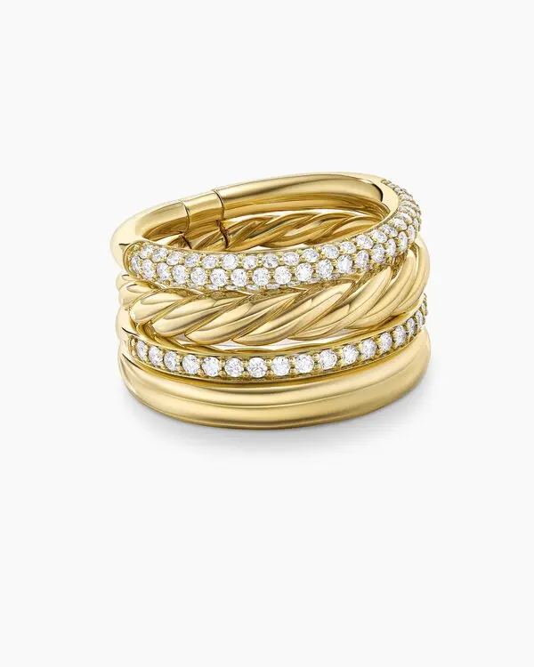 David Yurman Dy Mercer® Multi Row Ring - Diamond
