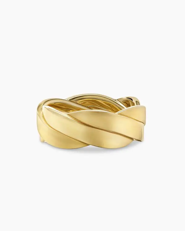 David Yurman Dy Helios™ 18k Yellow Gold Band Ring - All 18k Yellow Gold