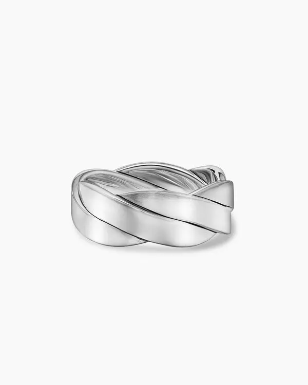 David Yurman Dy Helios Band Ring - All Sterling Silver