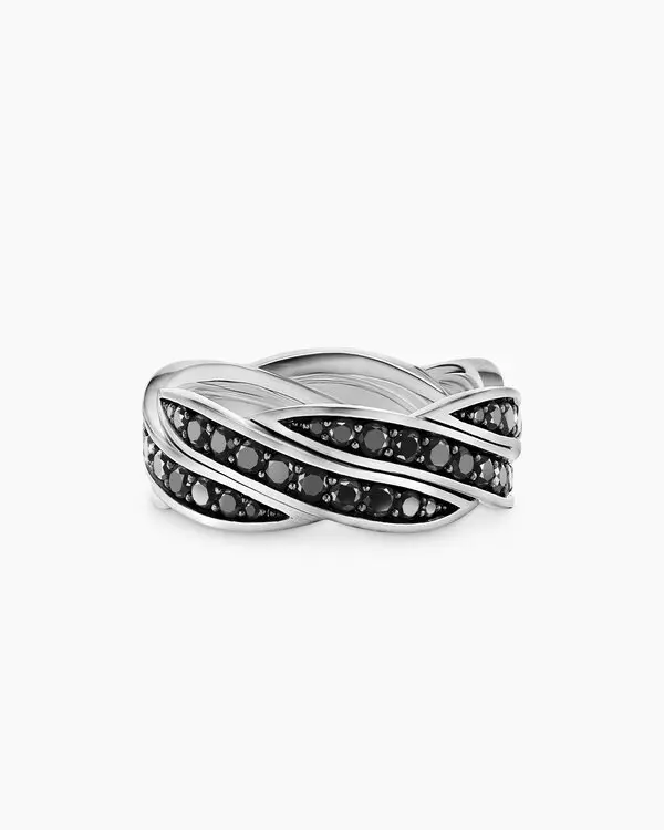 David Yurman Dy Helios Band Ring - Black Diamond