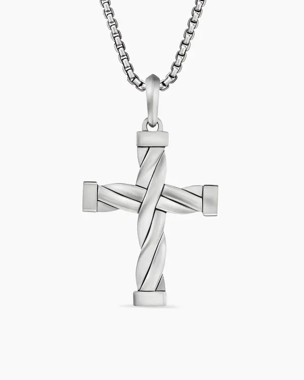 David Yurman Dy Helios™ Cross Pendant - All Sterling Silver