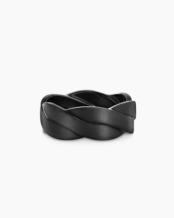 David Yurman Dy Helios Band Ring - Black Titanium