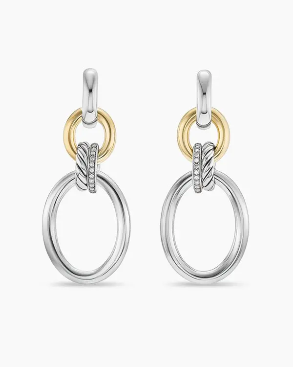 David Yurman Dy Mercer® Circular Drop Earrings - Diamond