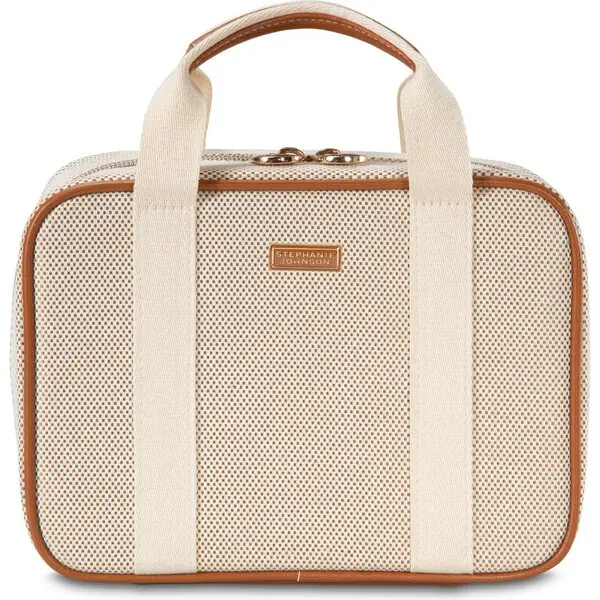 Stephanie Johnson Tropea Ml Traveler Cosmetics Case - Ivory