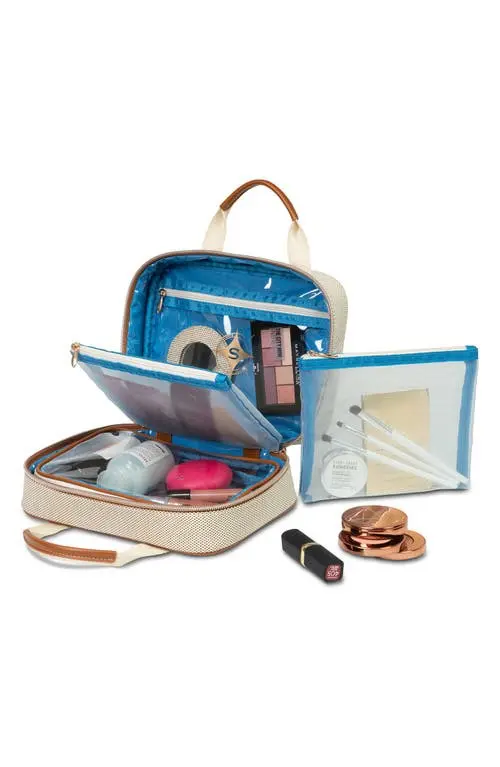 Stephanie Johnson Tropea Ml Traveler Cosmetics Case - Ivory