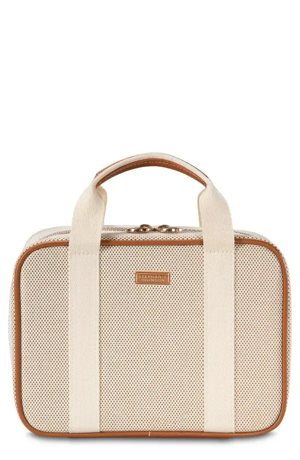 Stephanie Johnson Tropea Ml Traveler Cosmetics Case - Ivory
