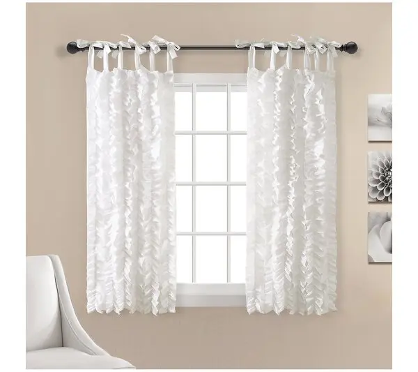 LUSH DECOR Sophia Ruffle Panels 40x63 Set By - One-color