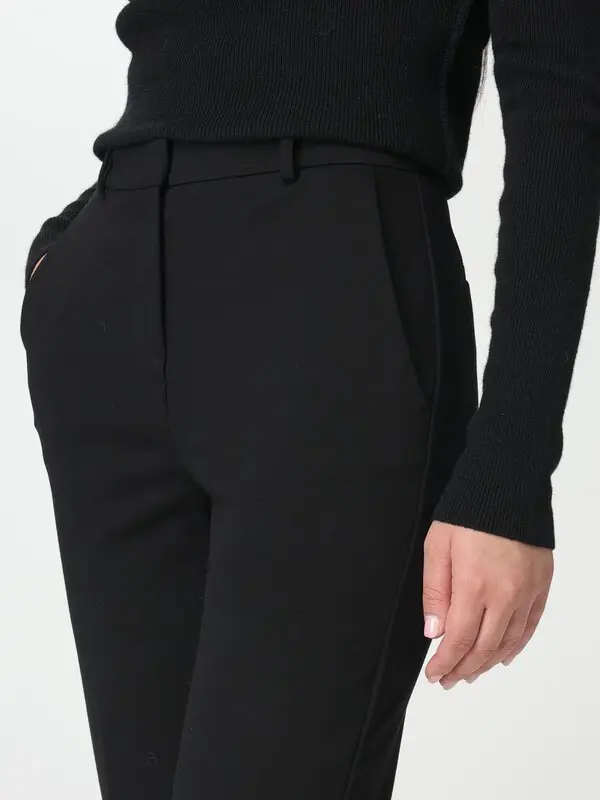 Pinko Tailored Straight Leg Trousers - Black