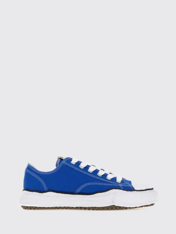 Mihara Yasuhiro Peterson Cotton Canvas Lace Up Sneakers - Blue