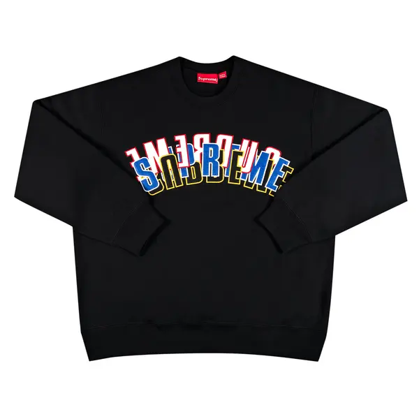 Supreme Stacked Crewneck - Black
