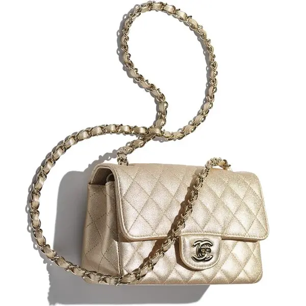 Chanel Metallic Mini Flap Bag